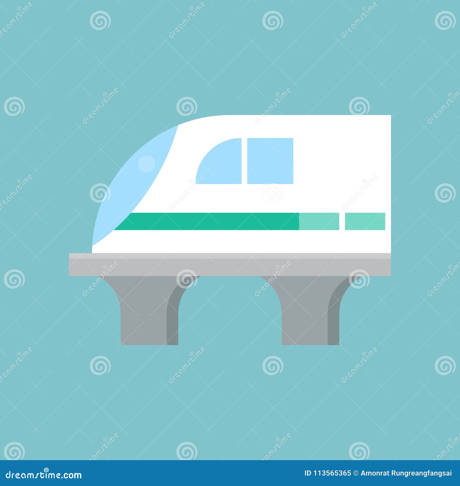 High speed train icon stock vector. Illustration of speed - 113565365