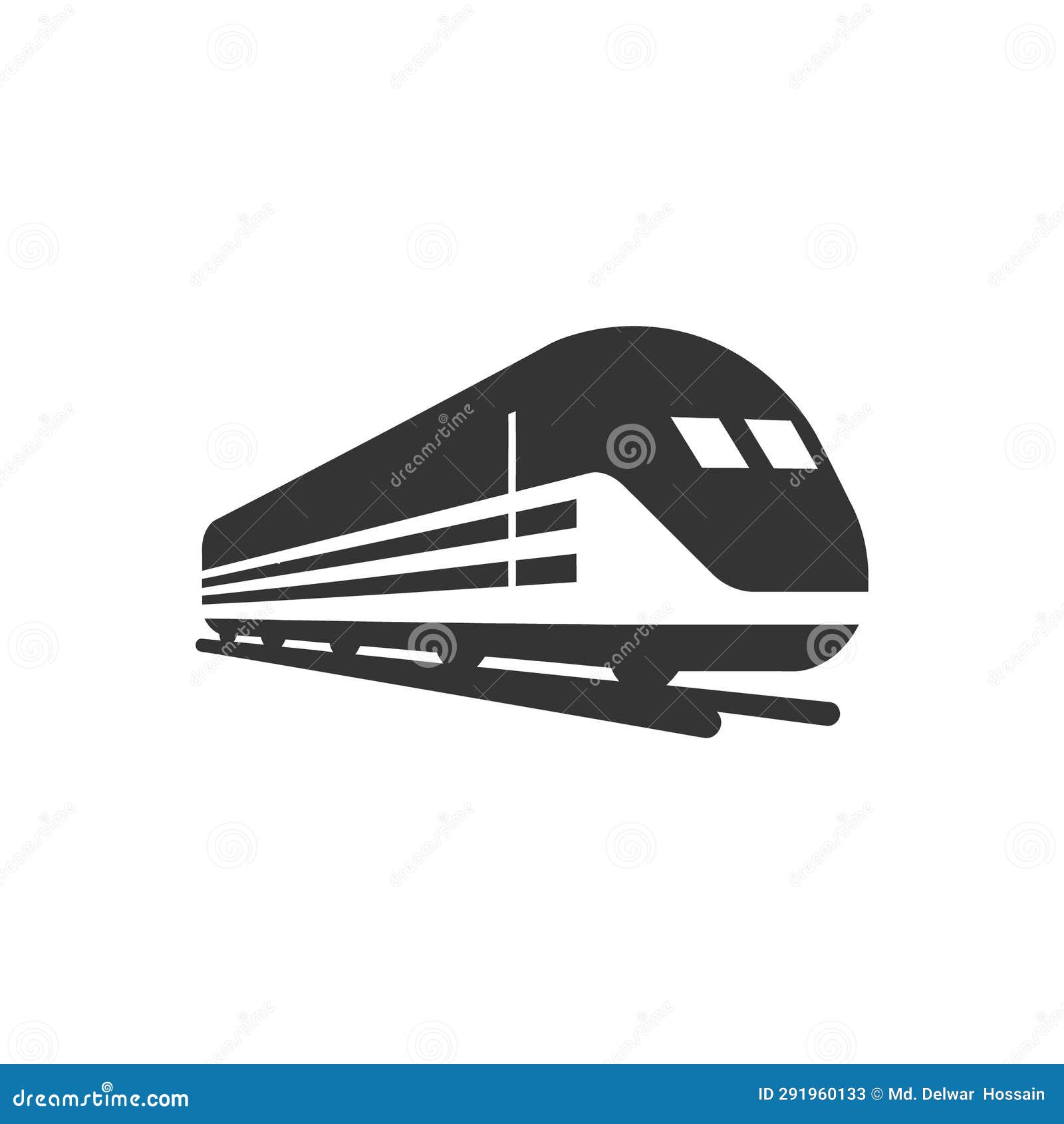 High speed train icon stock vector. Illustration of vector - 291960133