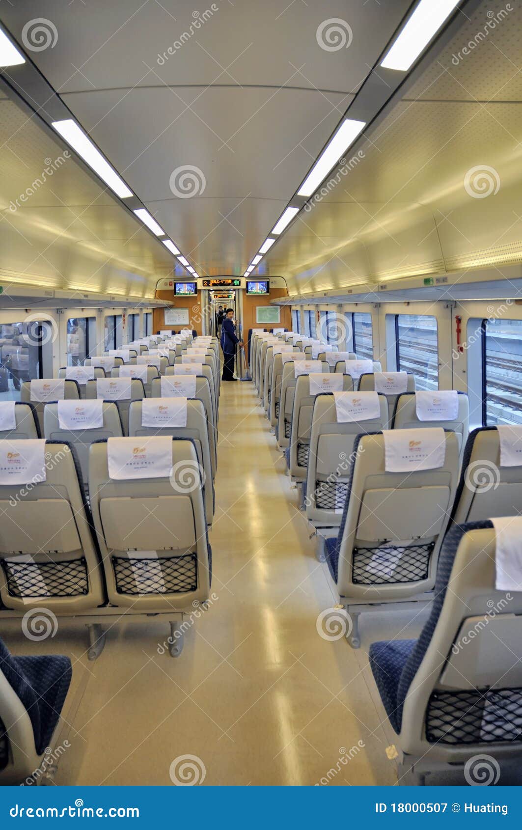 High speed train interior editorial photography. Image of minutes ...