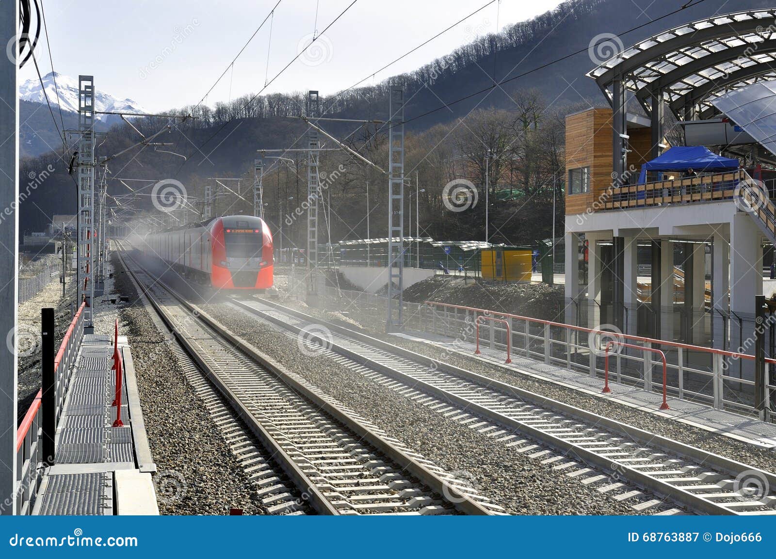 High Speed Train Lastochka, Sochi, Russia Stock Image - Image of high ...
