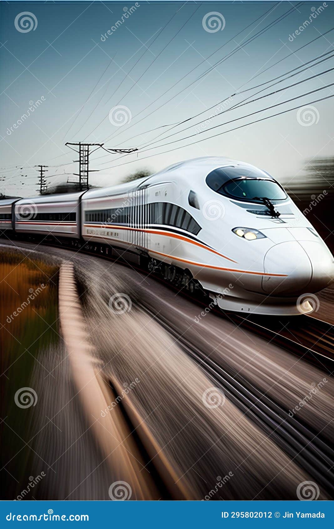 High Speed Train in Motion. Motion Blur. Shallow DOF Stock Illustration ... High Speed Train in Motion. Motion Blur. Shallow DOF Stock Illustration ...