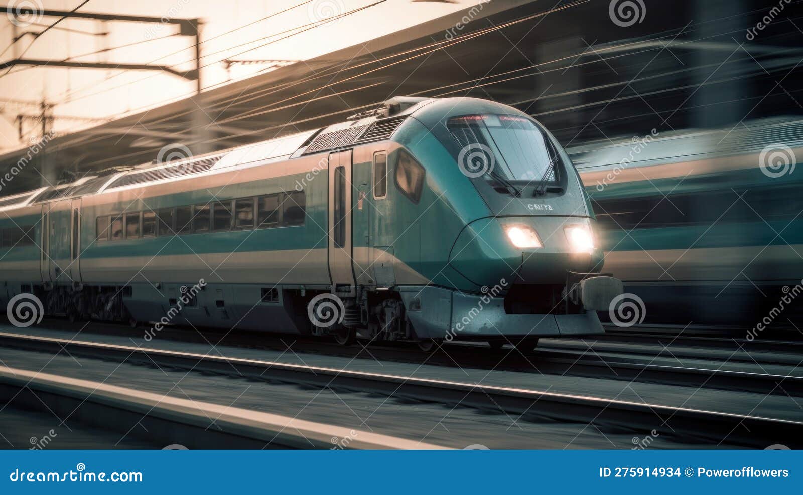 High-speed Train, Motion Blur, Slow Shutter Camera Speed Created with ...
