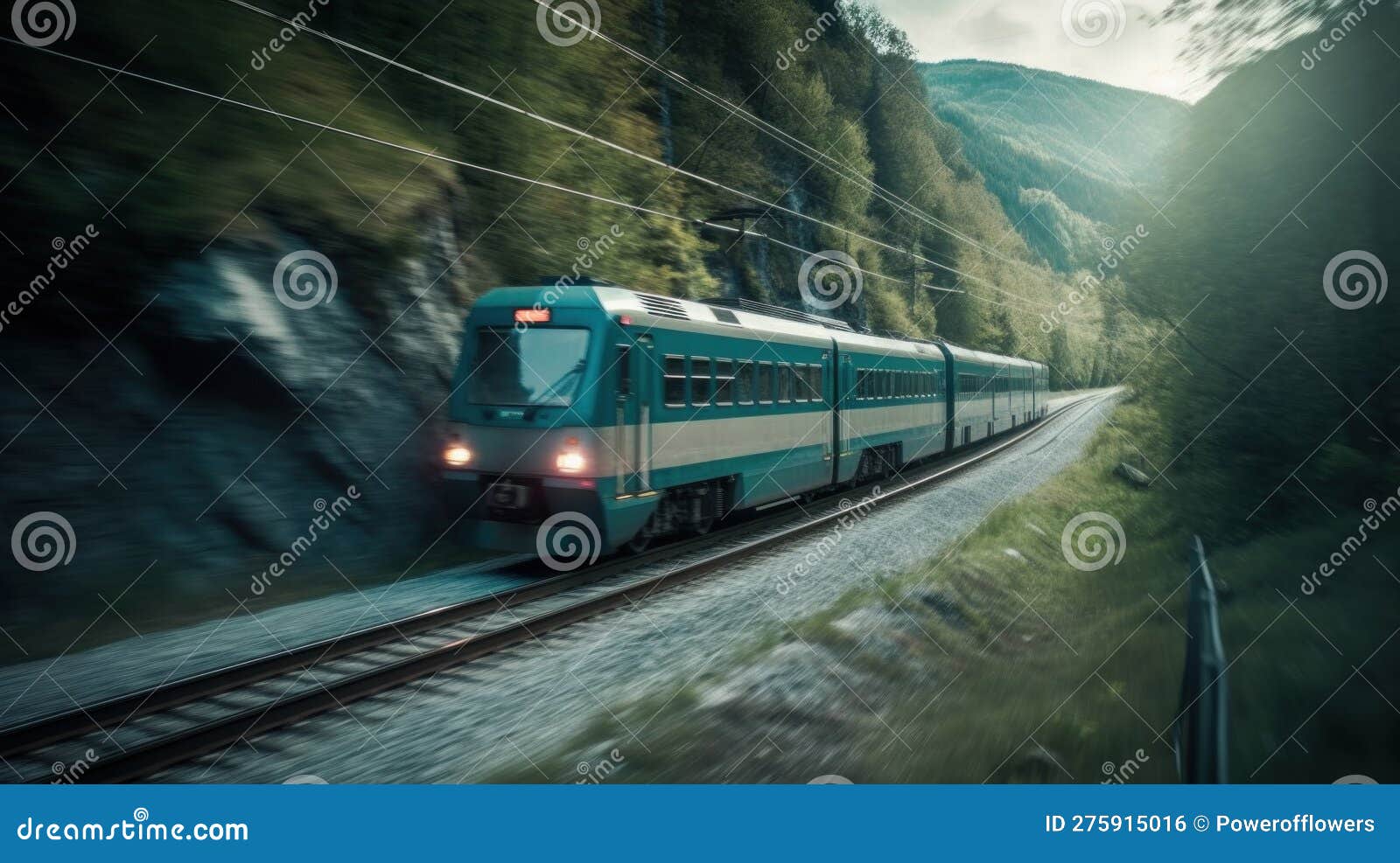High-speed Train, Motion Blur, Slow Shutter Camera Speed Created with ...