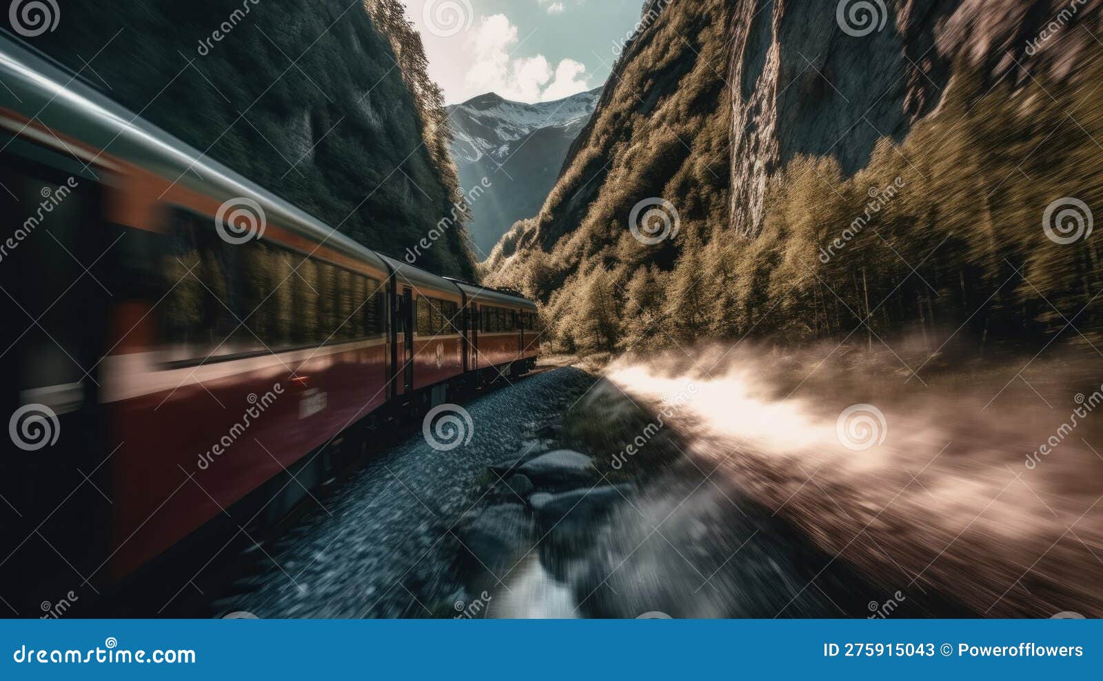 High-speed Train, Motion Blur, Slow Shutter Camera Speed Created with ...