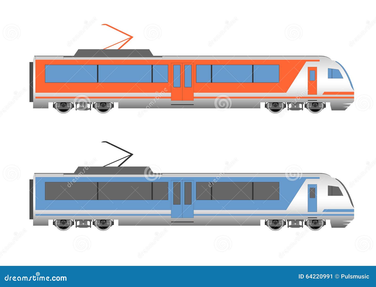 High speed train stock vector. Illustration of journey - 64220991