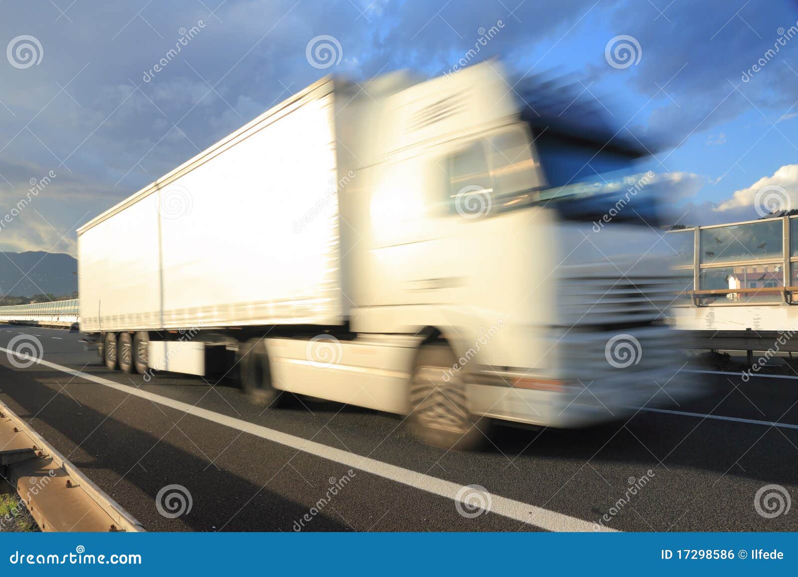 High Speed Truck Transportation Concept Stock Photo - Image of trade ...