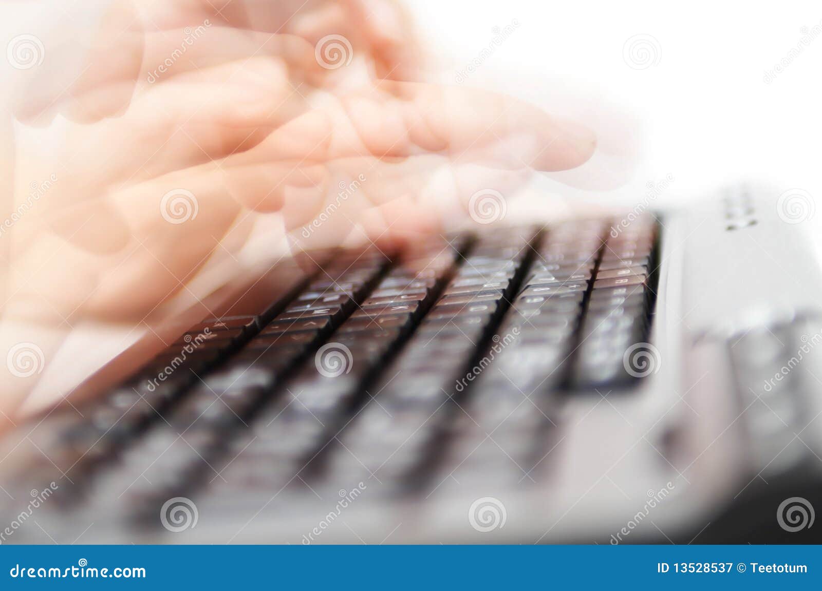 High-speed typing stock image. Image of details, computer - 13528537