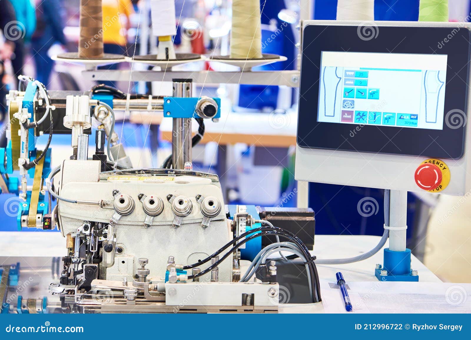 High-speed Overlock Safety Stitch Machine Stock Photo - Image of ...