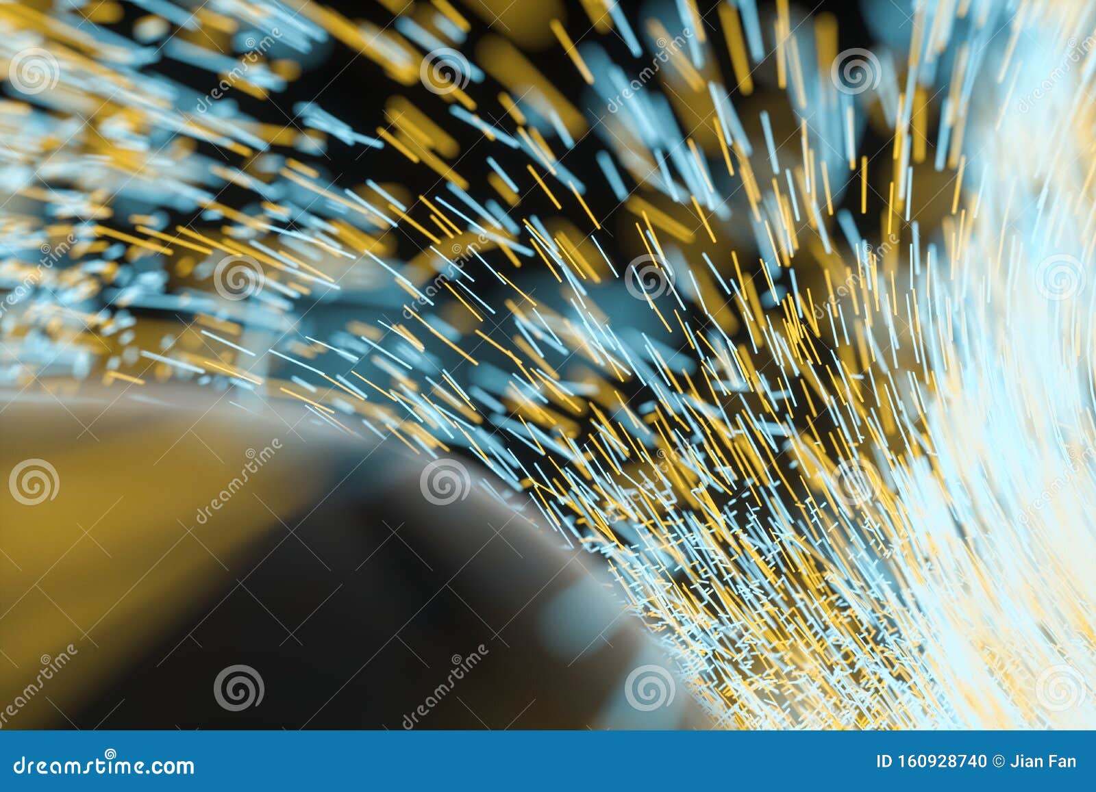 High Speed Vortex Particles, 3d Rendering Stock Illustration ...