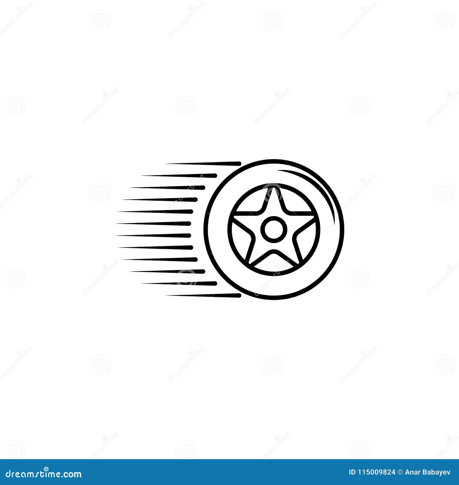 High-speed Wheel Icon. Element of Racing for Mobile Concept and Web ...