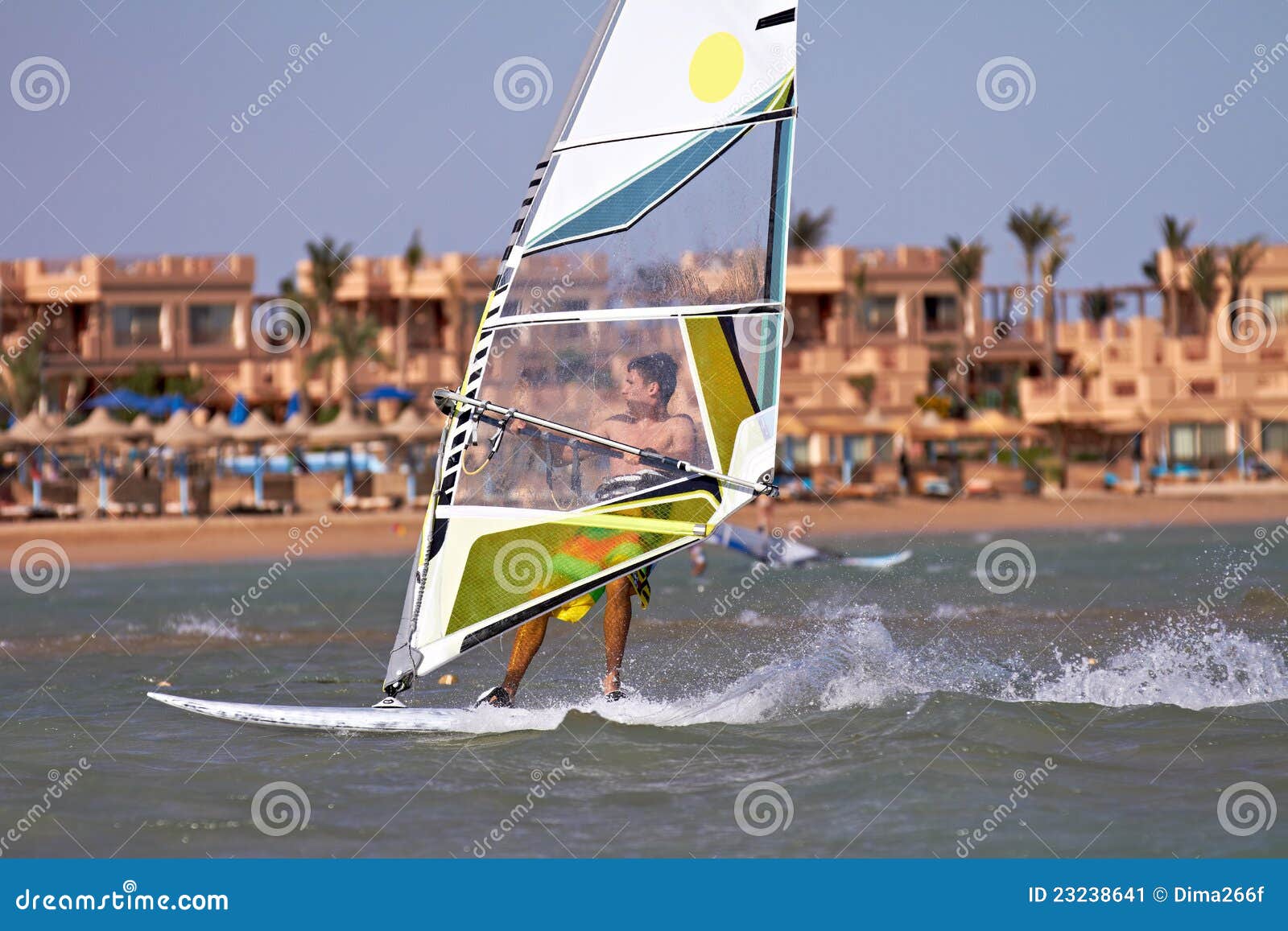 High Speed Windsurfer stock image. Image of surfer, surf - 23238641