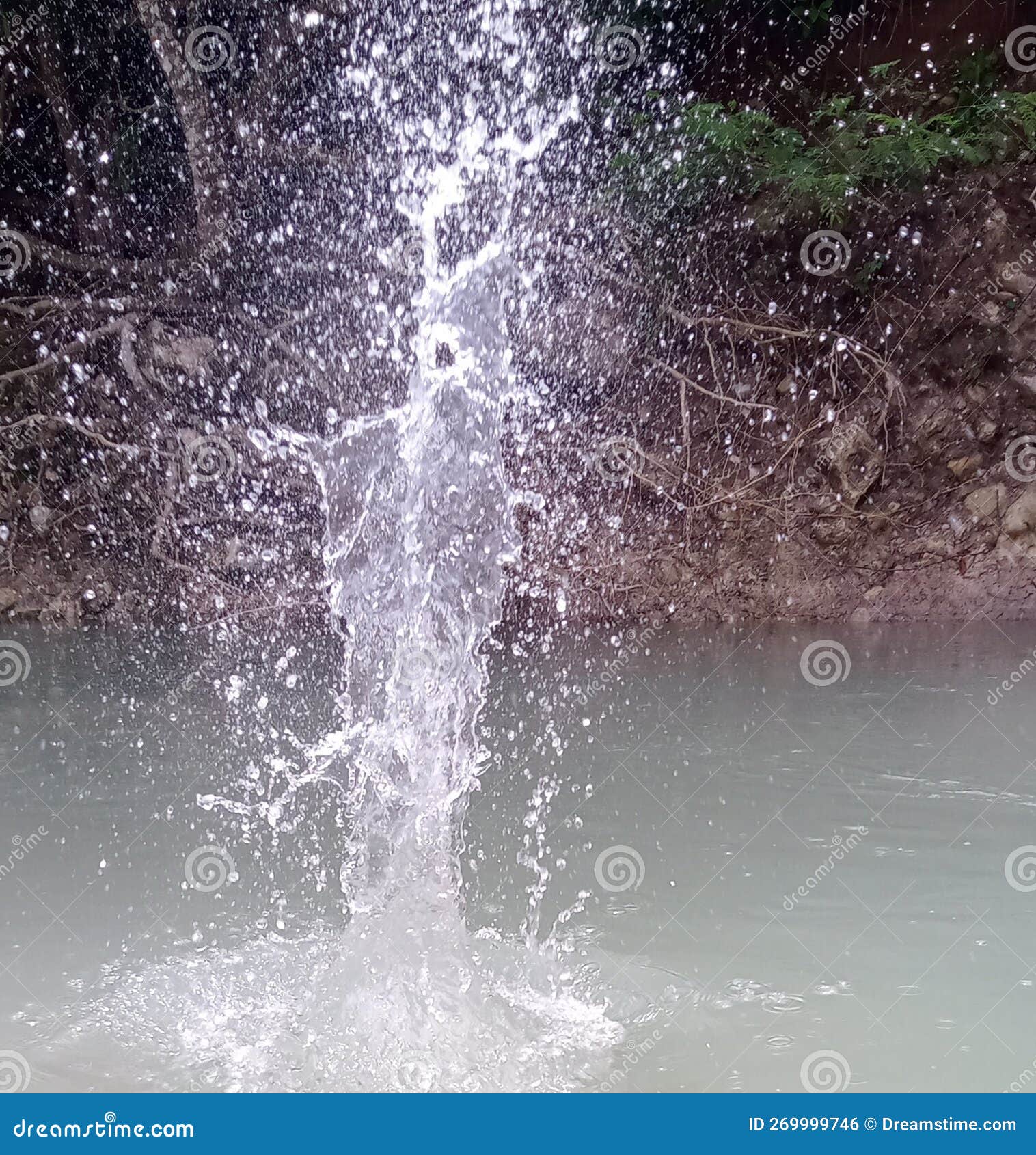 High Splash of Water in the River Which is Very Stunning Stock Photo ...