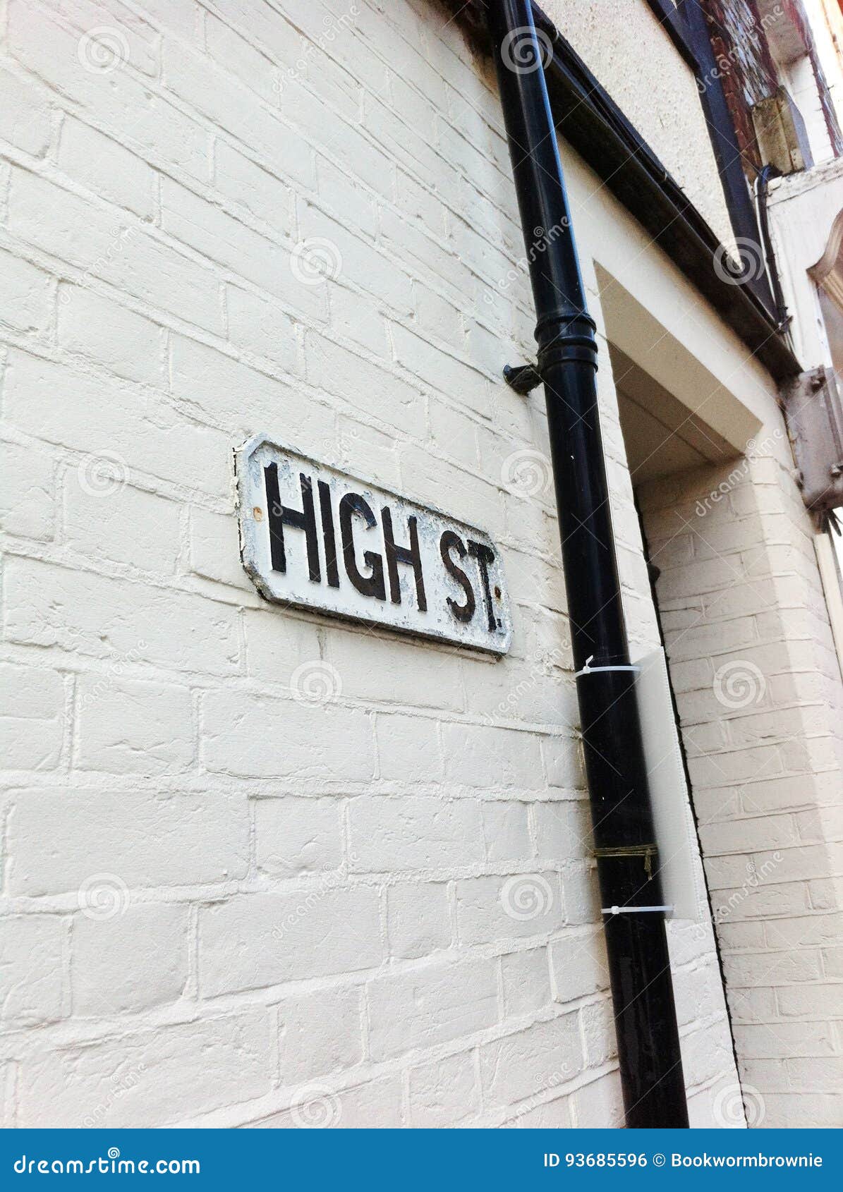 High St. stock photo. Image of contrast, wight, island - 93685596