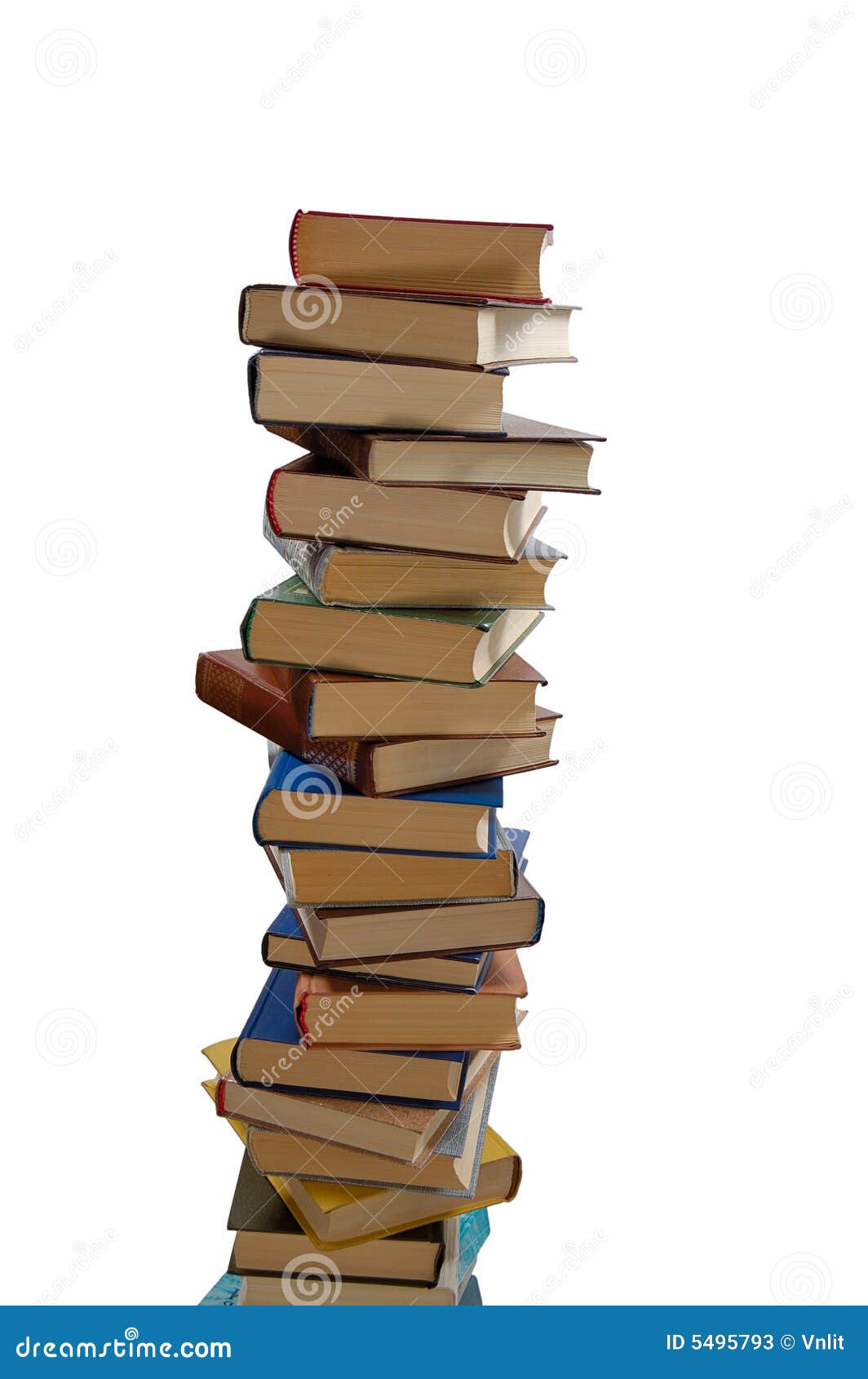 High stack of books stock image. Image of document, title - 5495793