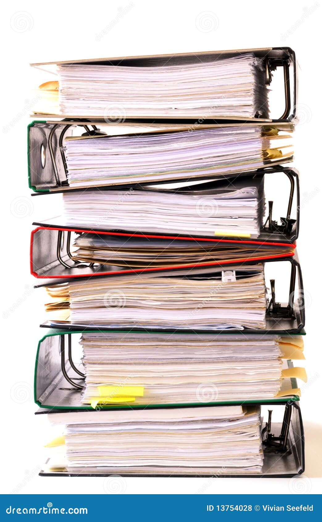 High Stack Of Folders Royalty-Free Stock Photography | CartoonDealer ...