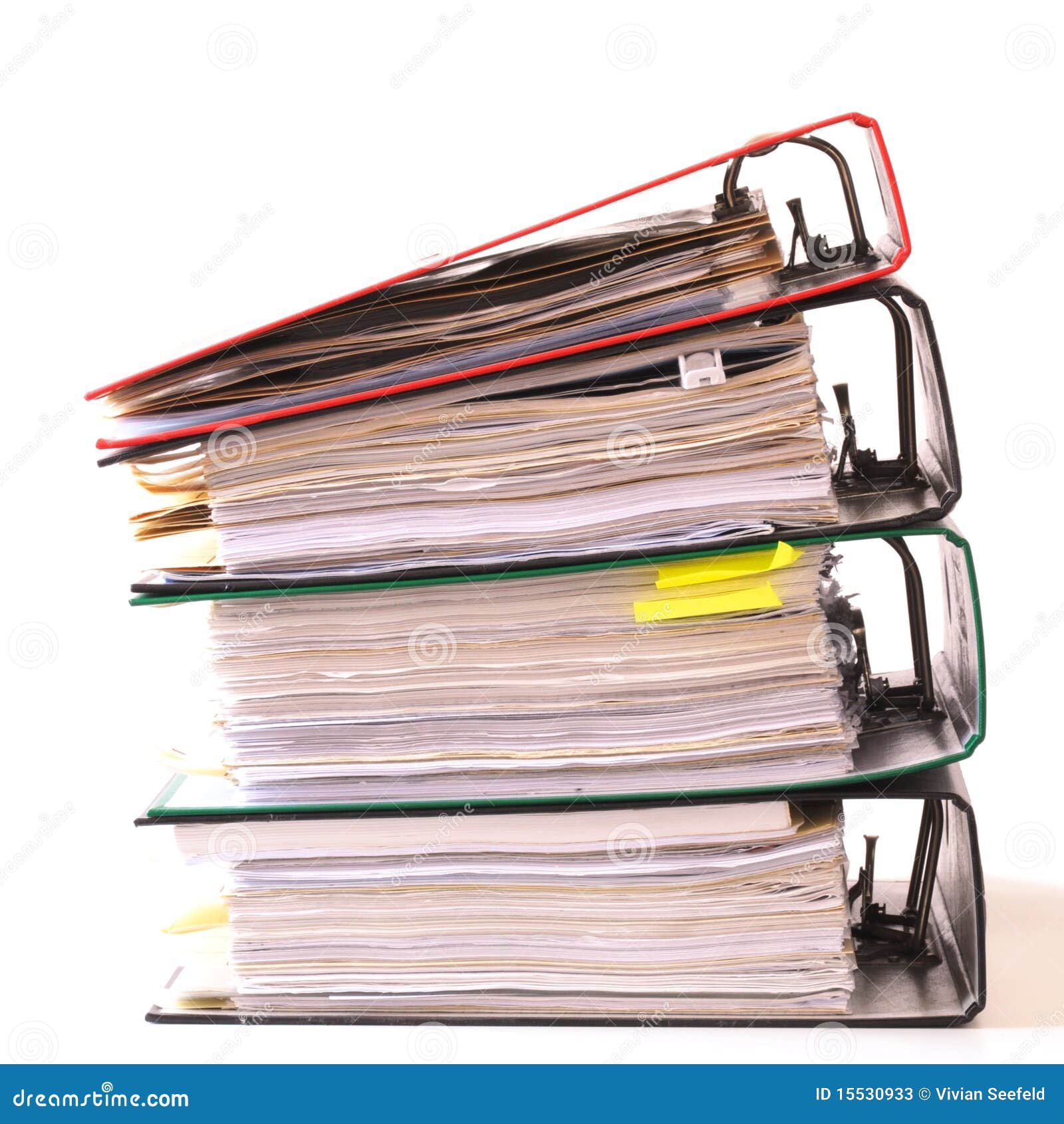 High Stack Of Folders Royalty-Free Stock Photography | CartoonDealer ...