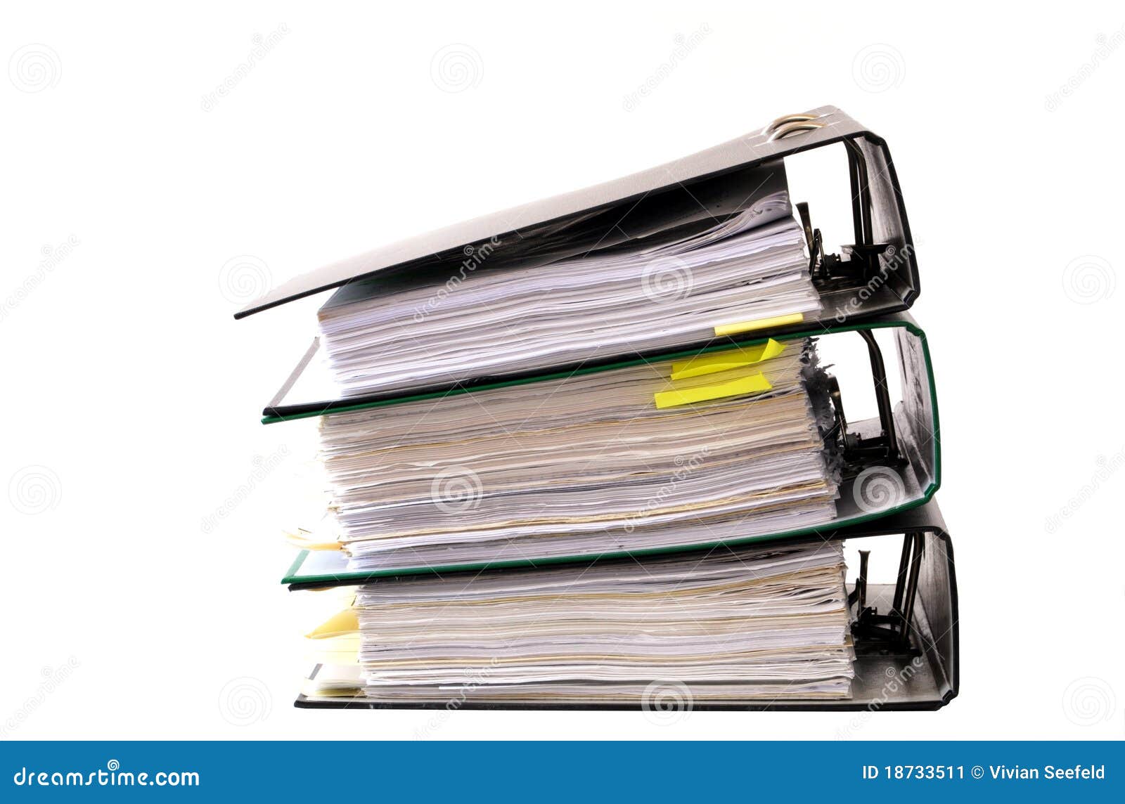 High Stack Of Folders Royalty-Free Stock Photography | CartoonDealer ...