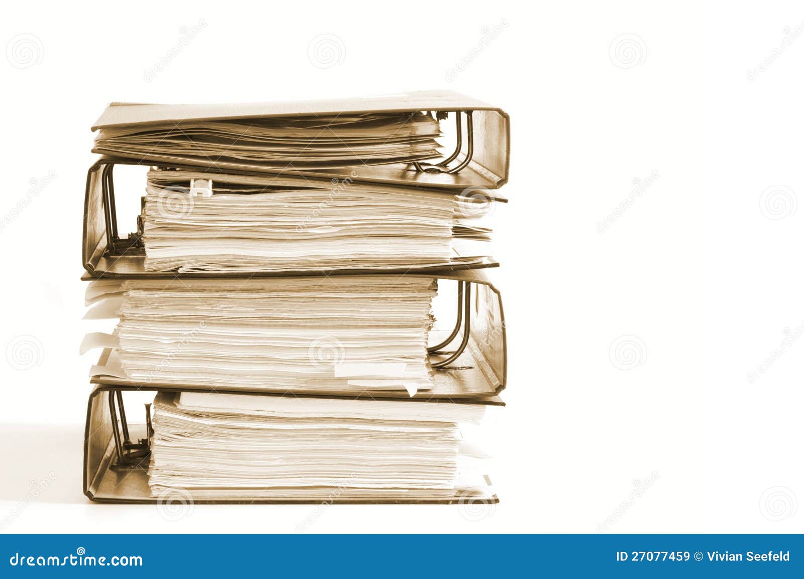 High Stack Of Folders Royalty-Free Stock Photography | CartoonDealer ...