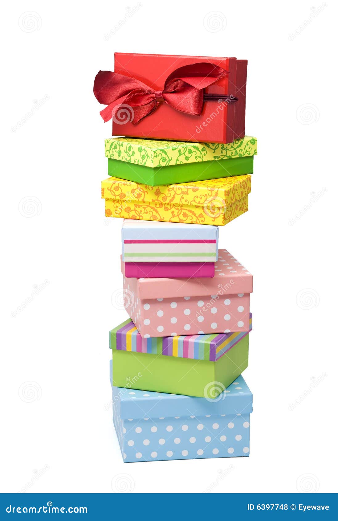 High stack of gift boxes stock photo. Image of cardboard - 6397748