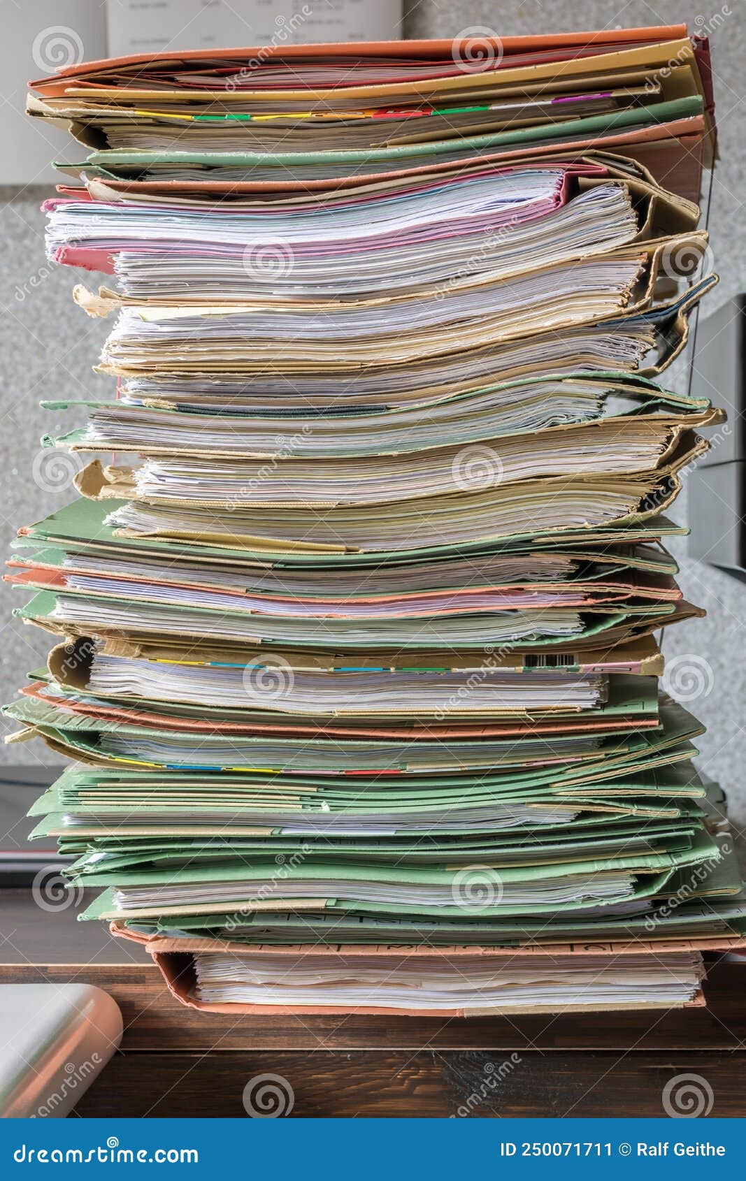 High File Mountain in the Office Stock Image - Image of files, overwork ...