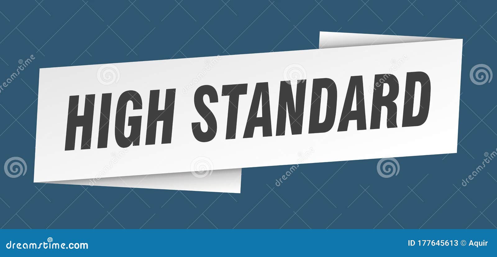 High Standard Banner Template. High Standard Ribbon Label Stock Vector ...