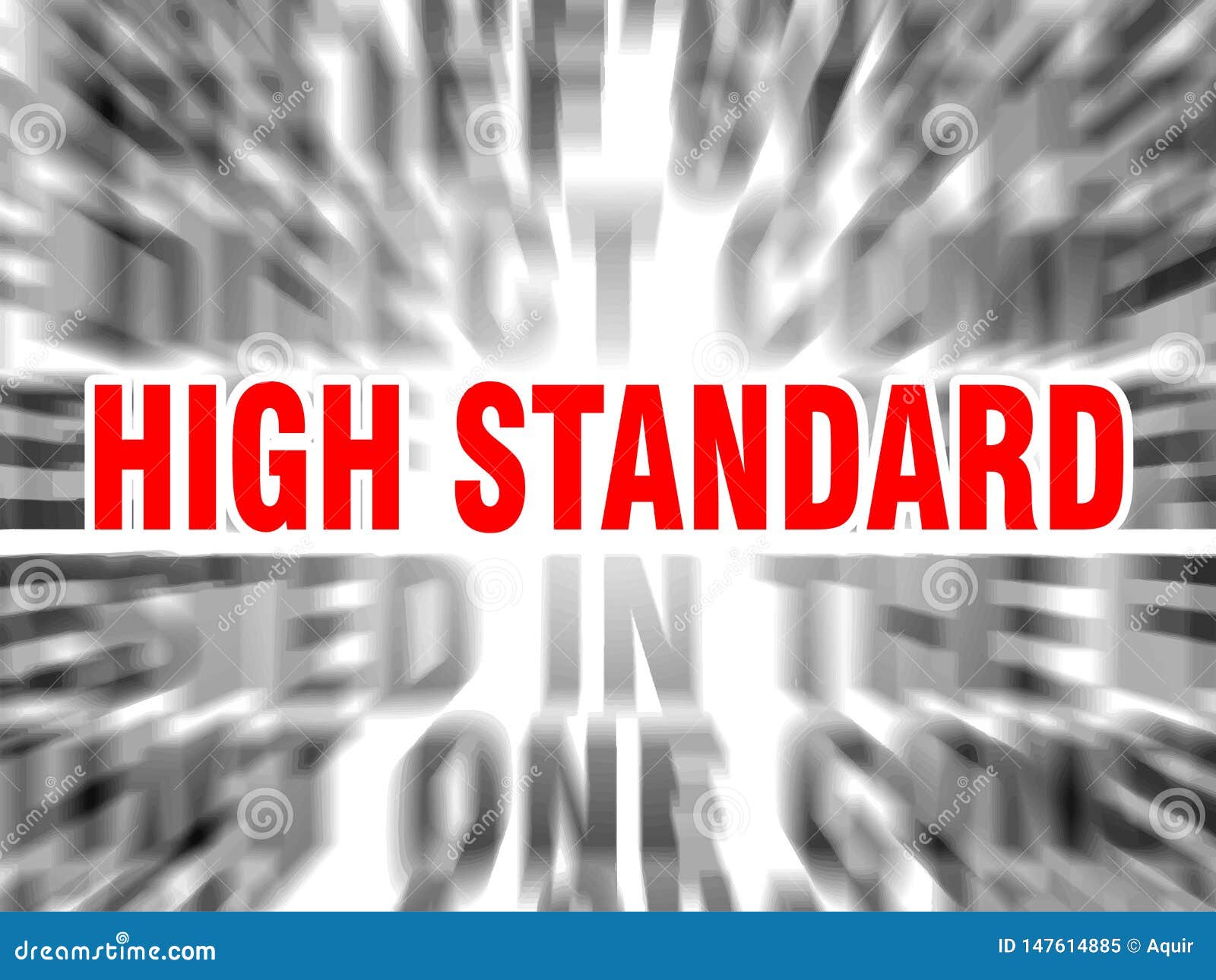 High standard stock vector. Illustration of text, zoom - 147614885