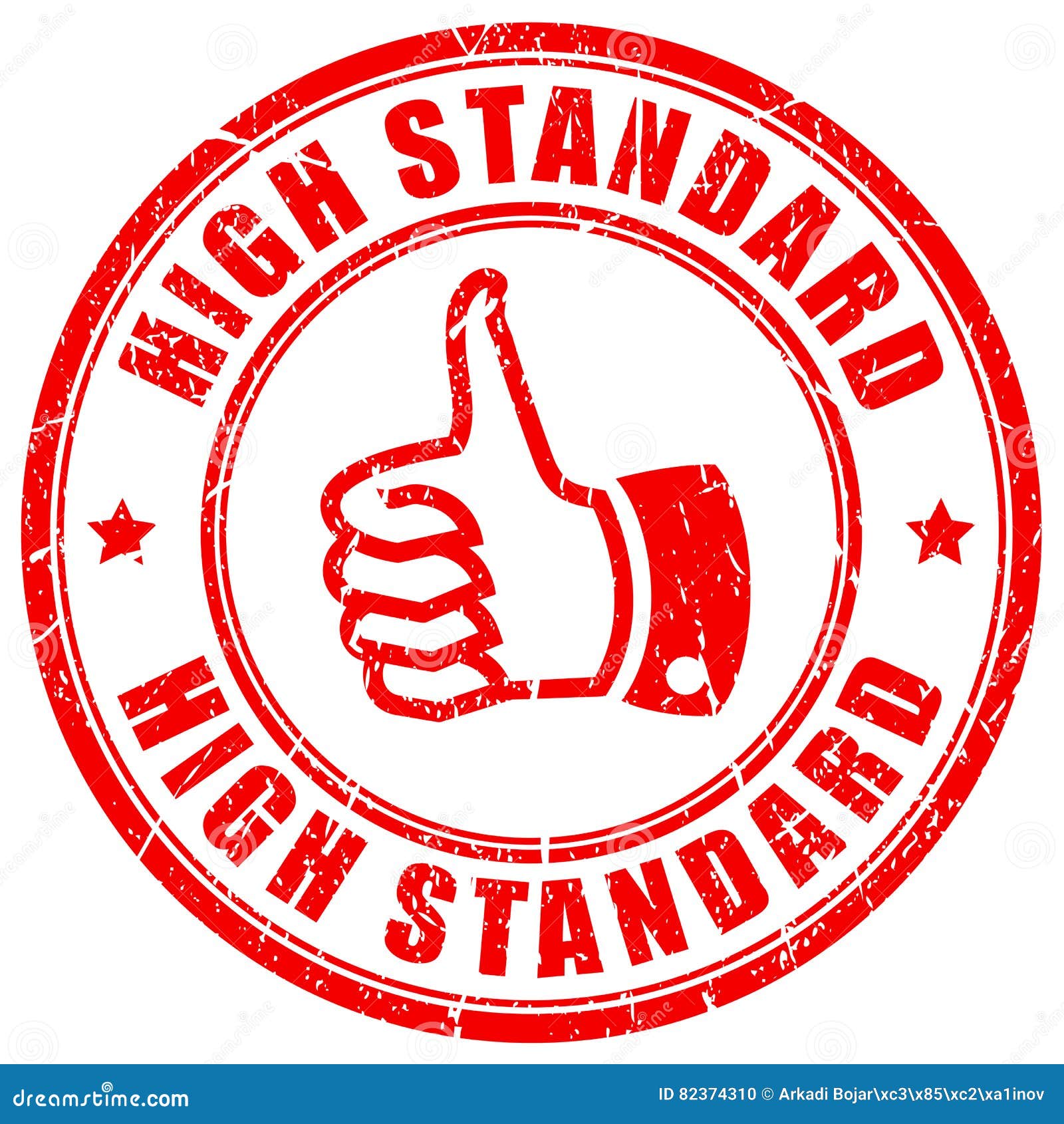 High Standard Rubber Vector Stamp Stock Vector - Illustration of brand ...