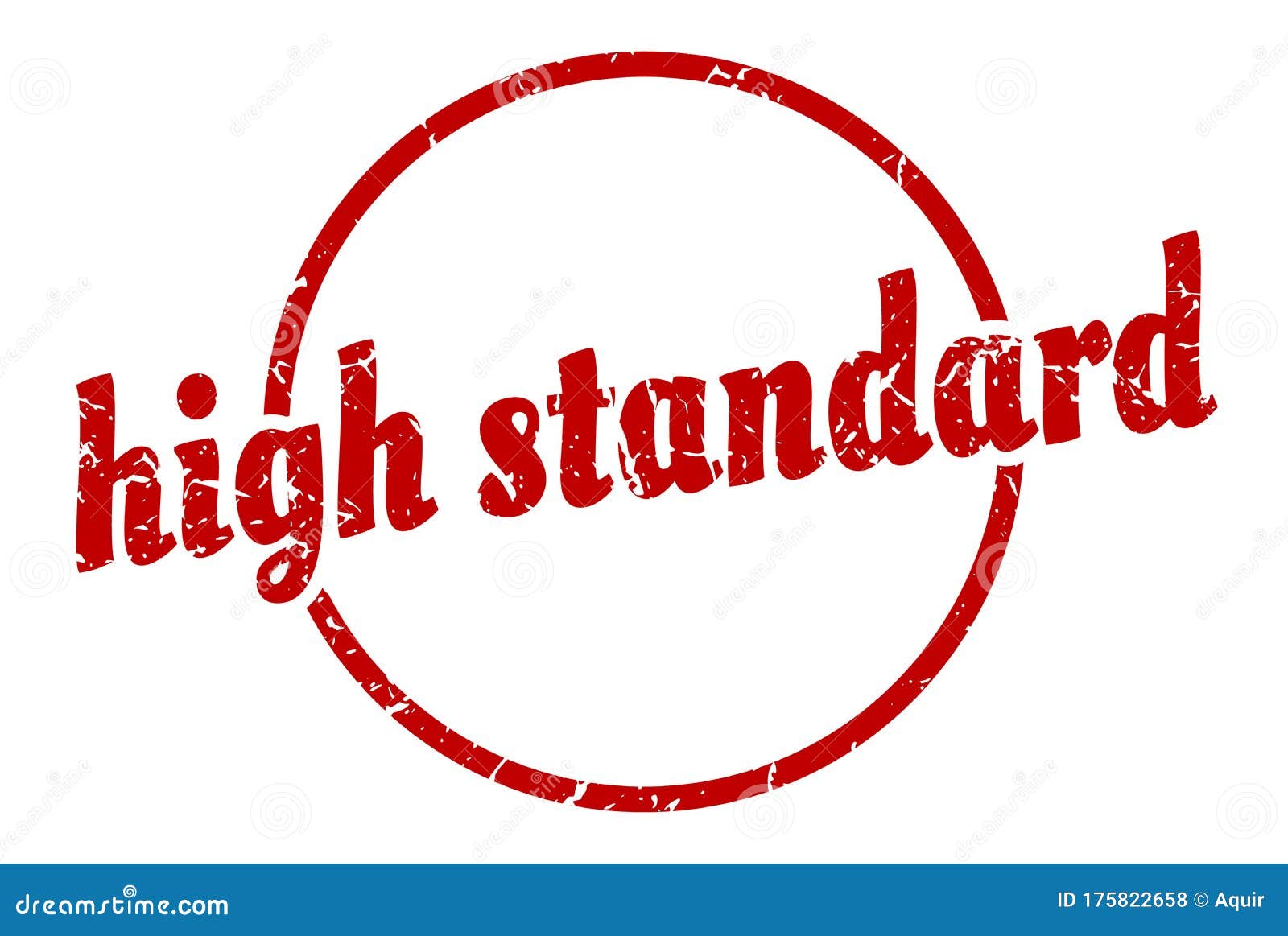High Standard Sign. High Standard Round Vintage Stamp Stock Vector ...