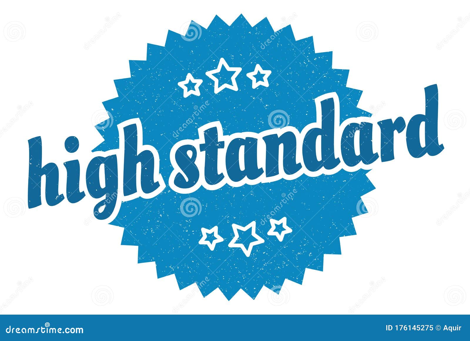 High Standard Sign. High Standard Vintage Retro Label Stock Vector ...