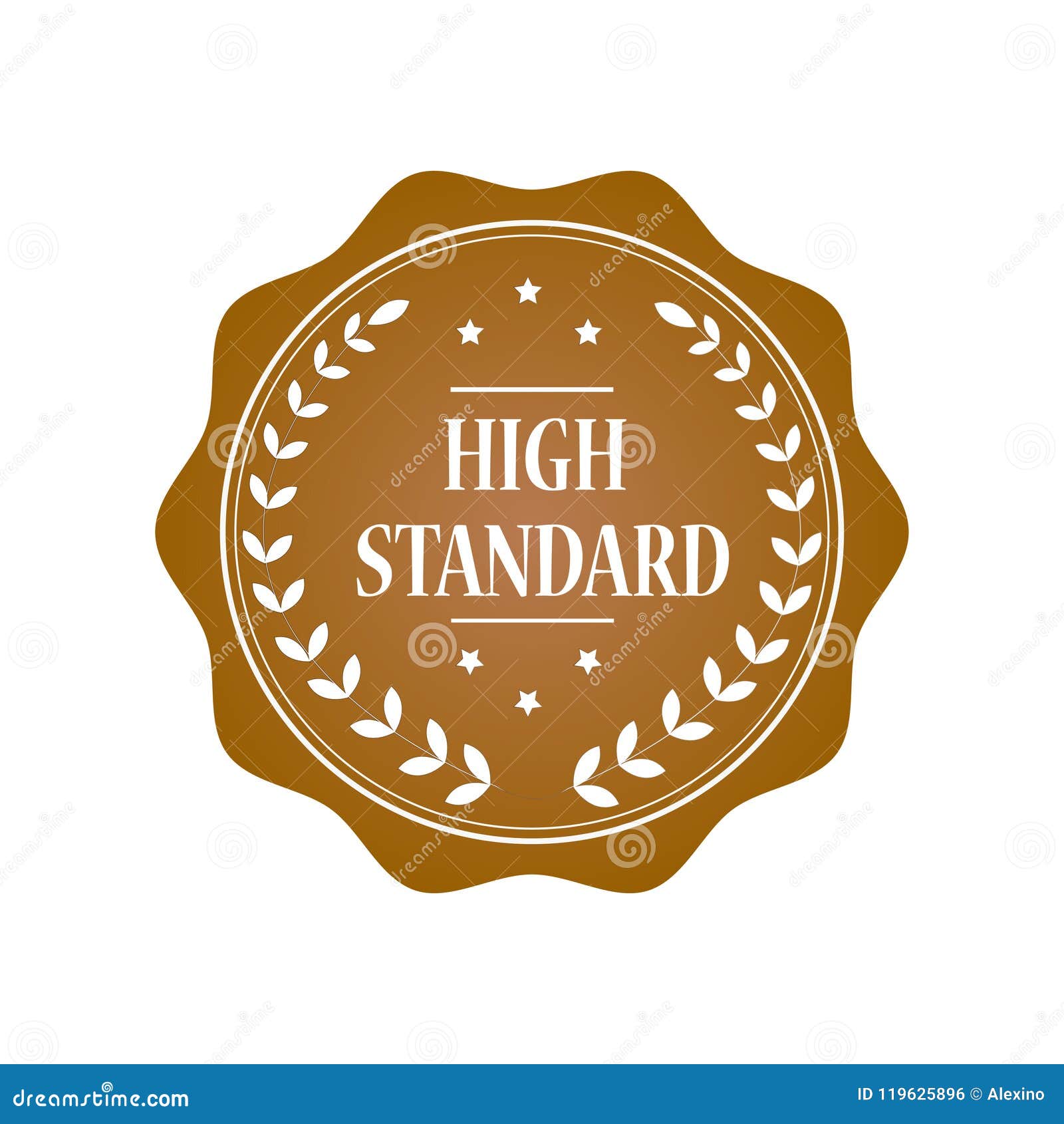 High Standard Stamp Illustration Stock Vector - Illustration of sign ...