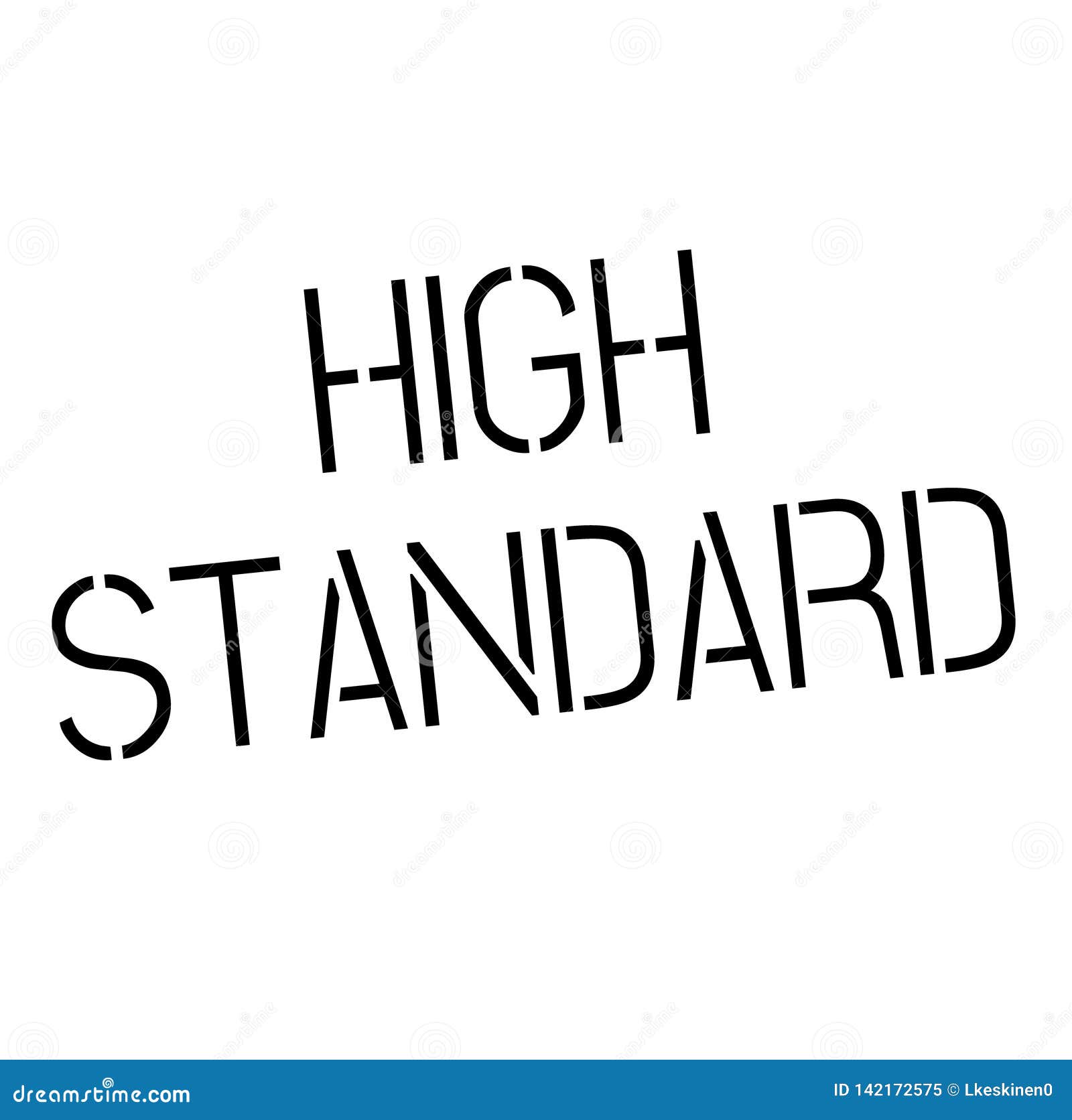 High Standard Stamp on White Stock Vector - Illustration of ideal, test ...