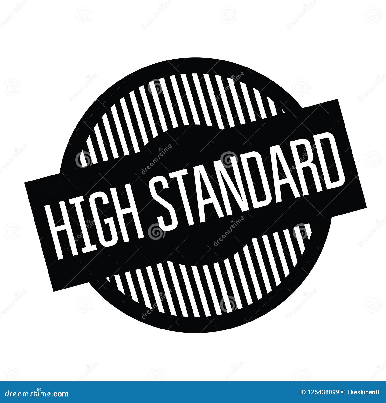 High Standard Stamp on White Stock Vector - Illustration of isolated ...