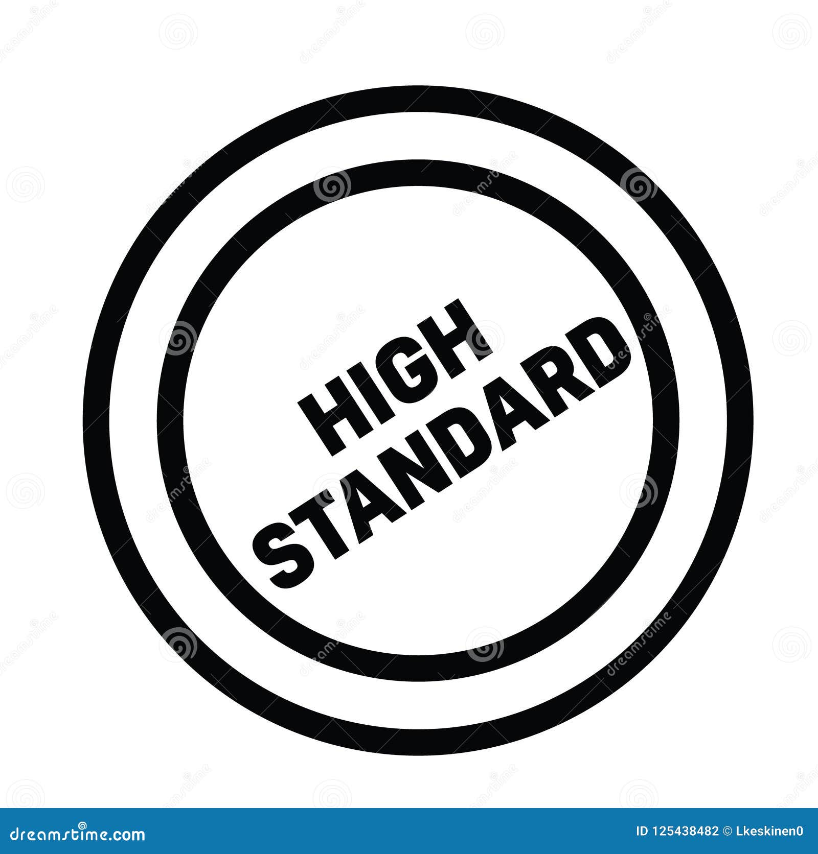 High Standard Stamp on White Stock Vector - Illustration of fantastic ...