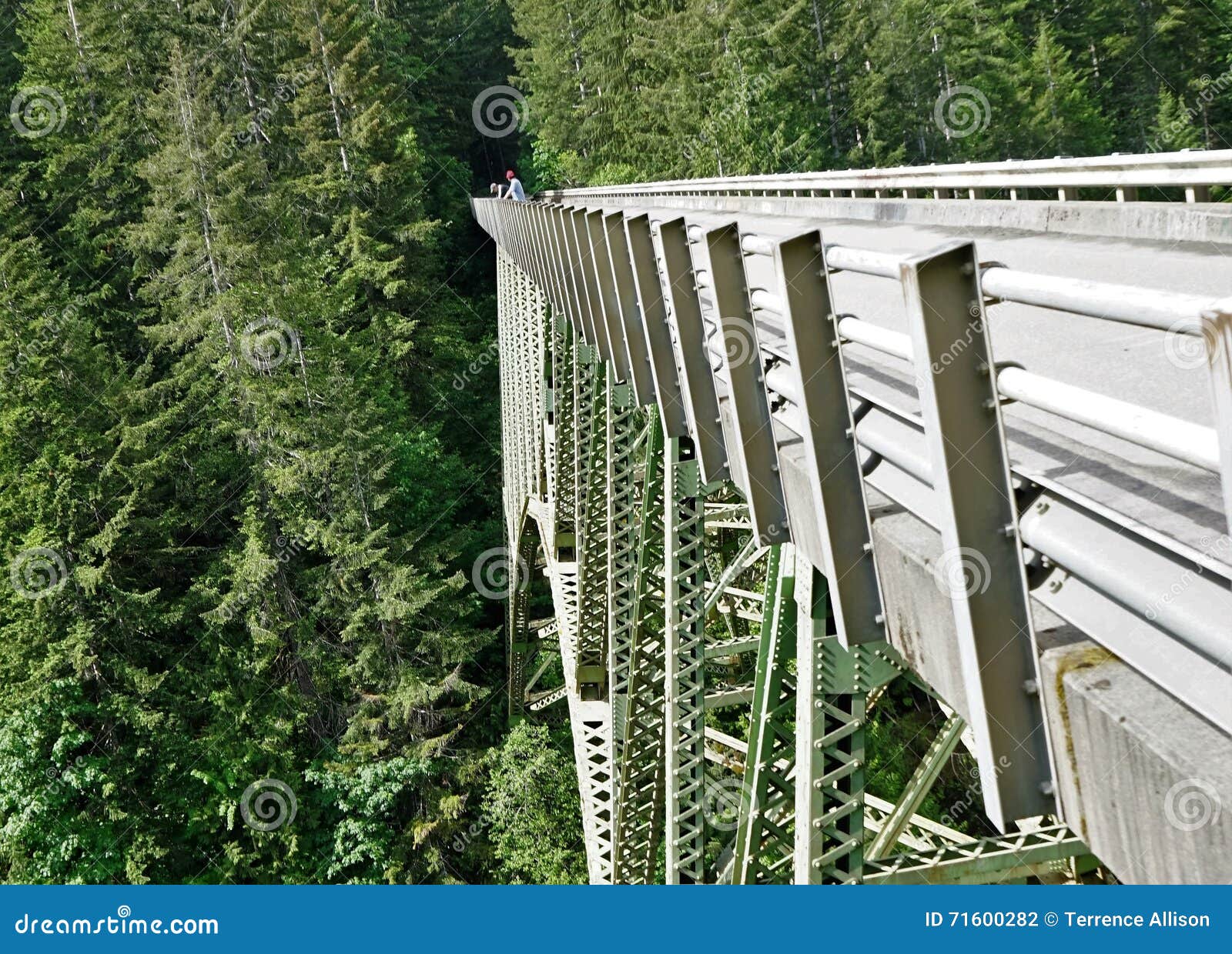 High Steel Bridge Washington State USA Stock Photo - Image of lane ...