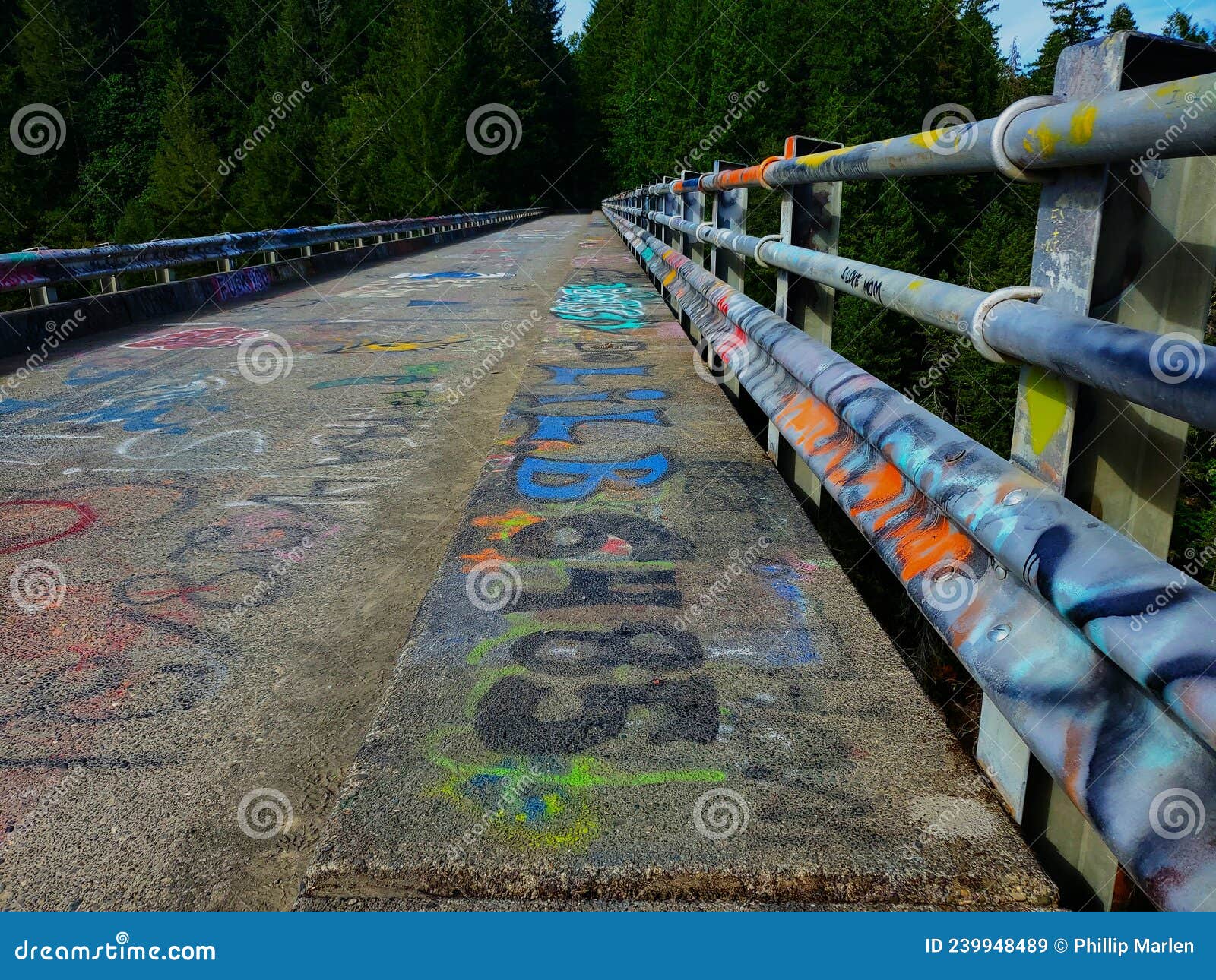 The High Steel Bridge in Washington State Stock Image - Image of state ...