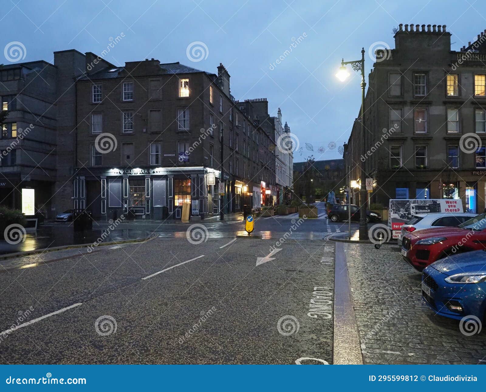High Street at Night in Dundee Editorial Photography - Image of ...