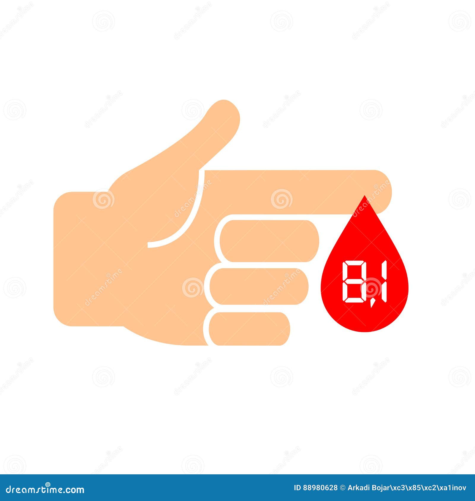 High Sugar in Blood, Diabetes Icon Stock Vector - Illustration of ...