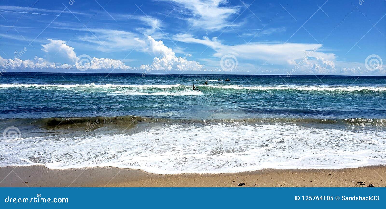 Large waves stock image. Image of florida, large, surf - 125764105