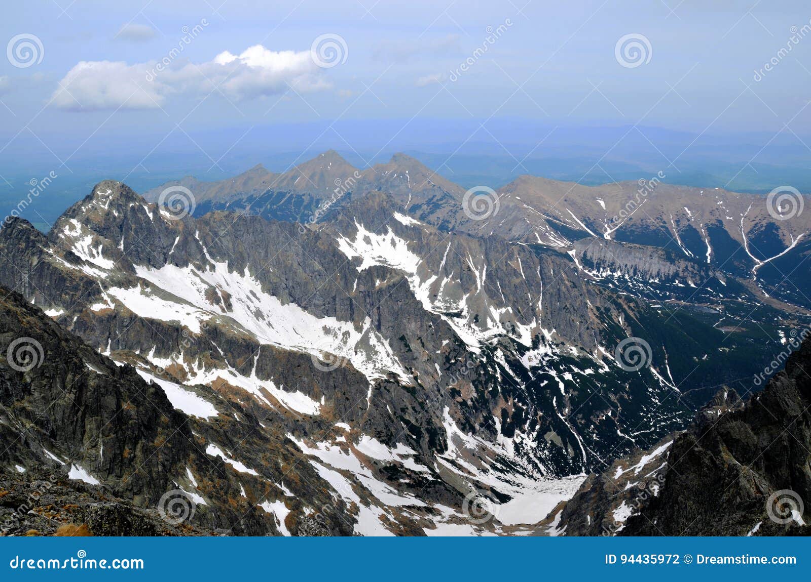 High Tatra stock photo. Image of alps, tatra, snow, ridge - 94435972