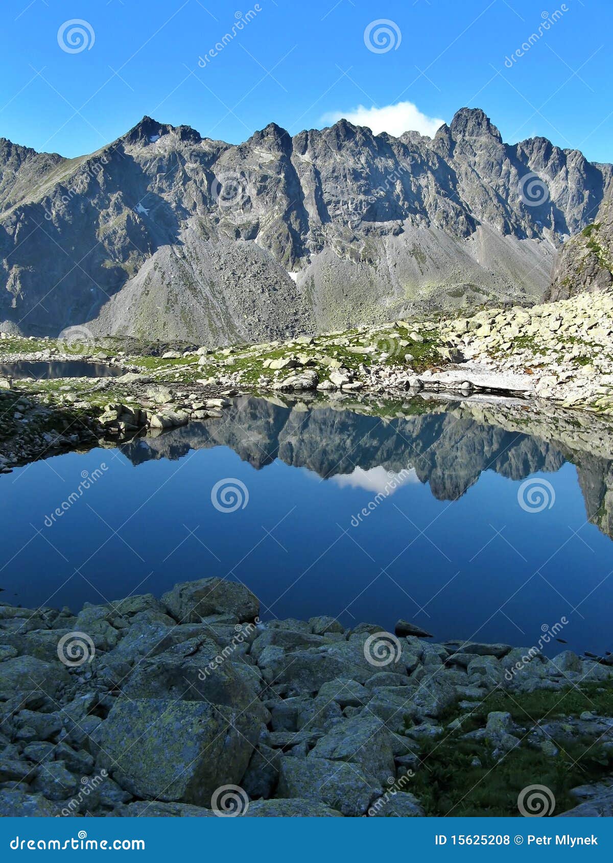 High Tatras and lake stock photo. Image of slovakia, carpathian - 15625208