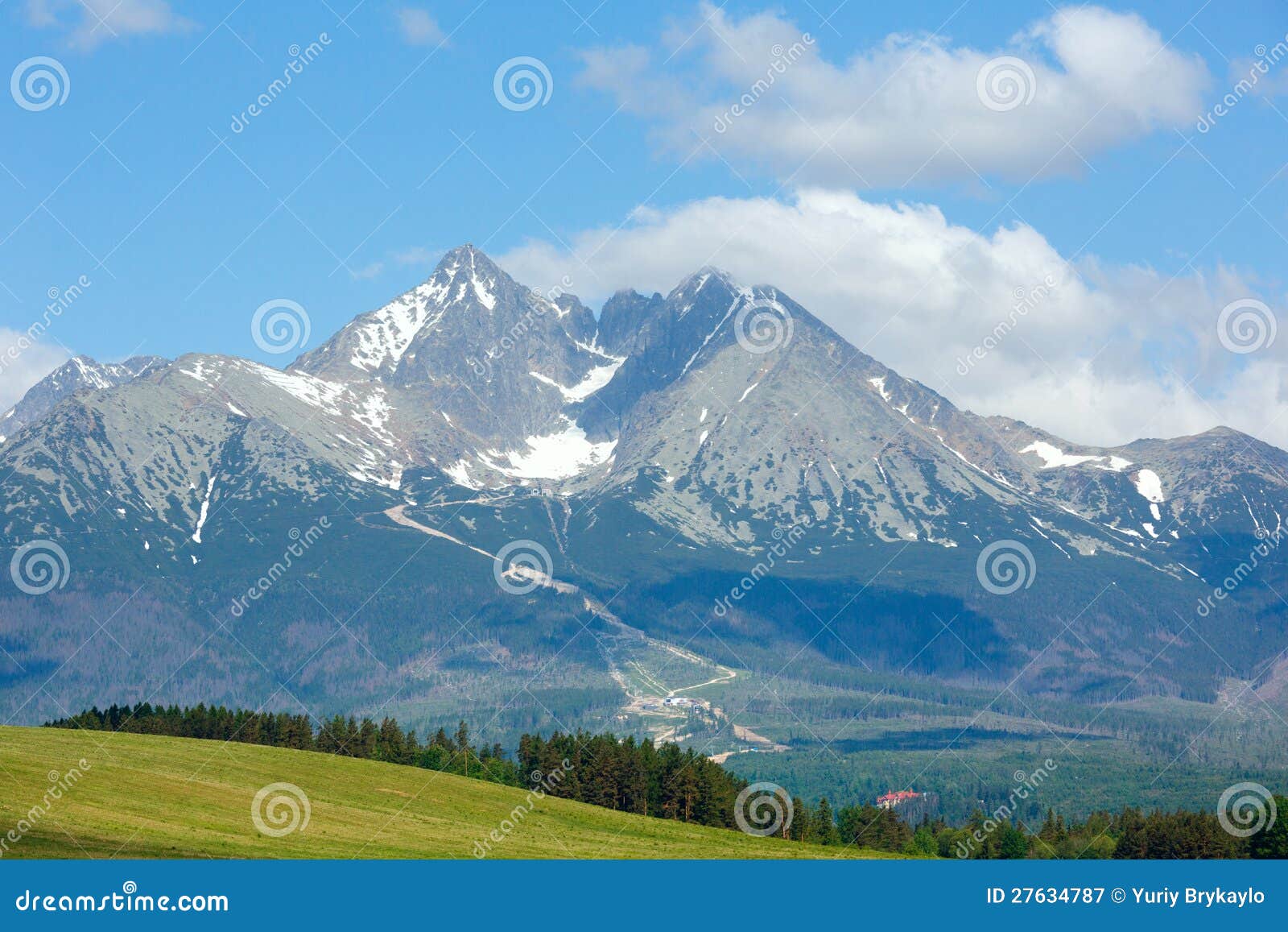 High Tatras (Slovakia) Spring View. Stock Image - Image of mist, cloud ...
