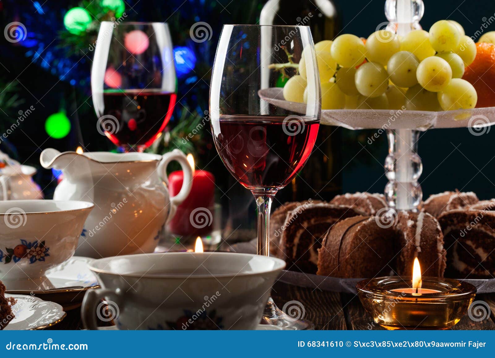 High tea set with dessert stock photo. Image of food - 68341610