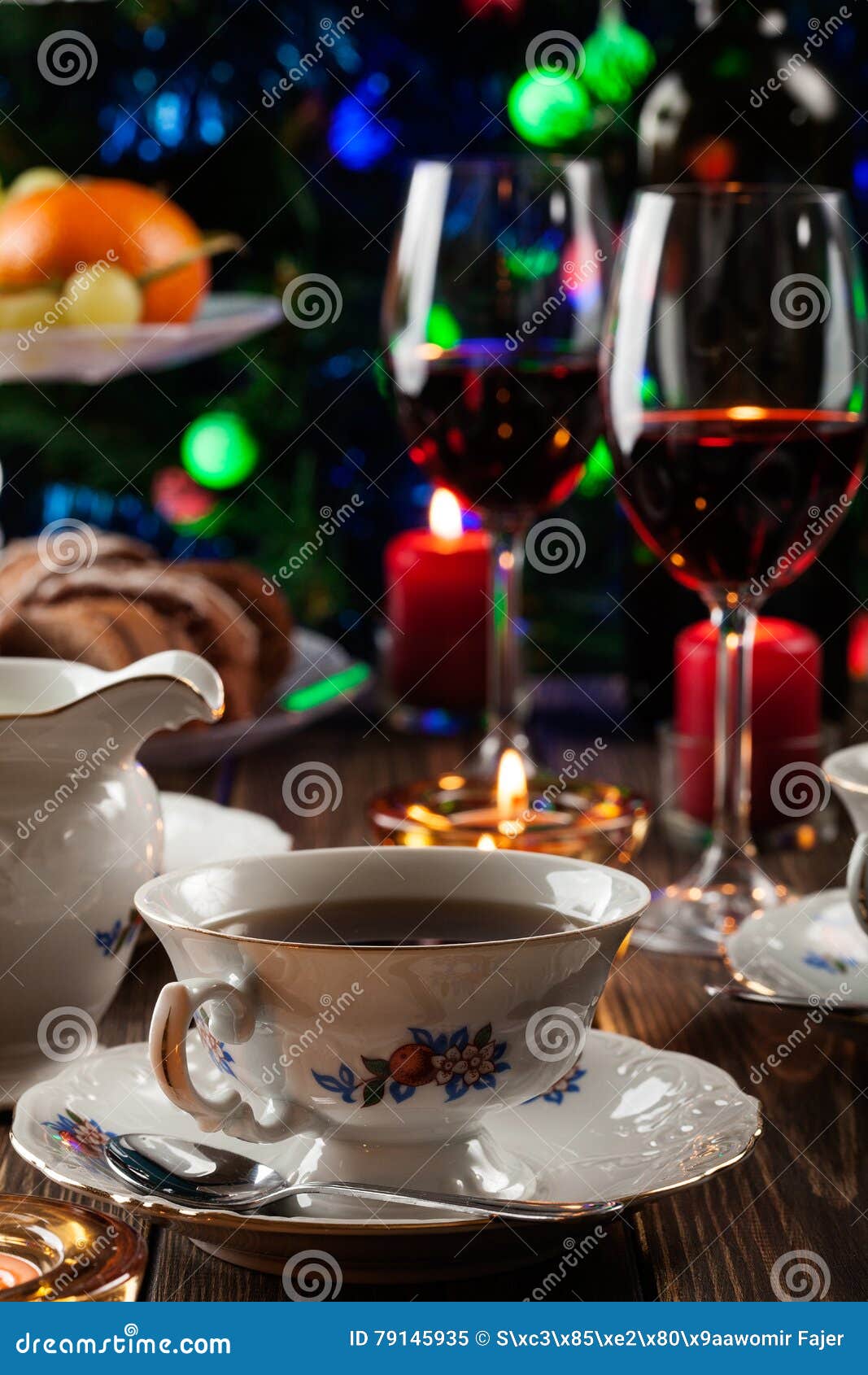 High tea set with dessert stock image. Image of cake - 79145935