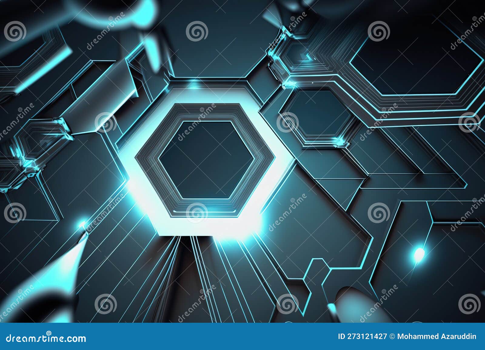 High Tech Abstract Background Stock Illustration - Illustration of ...
