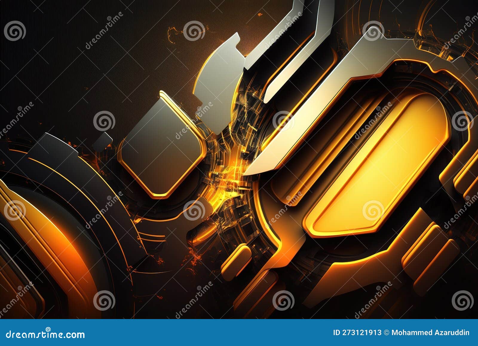 High Tech Abstract Background Stock Illustration - Illustration of ...