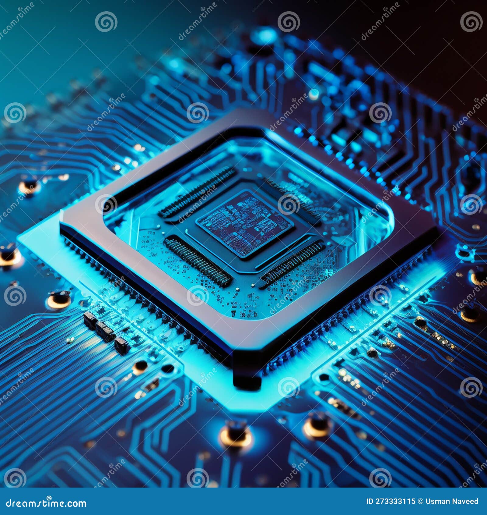 High Tech Abstract Background Design Stock Illustration - Illustration ...