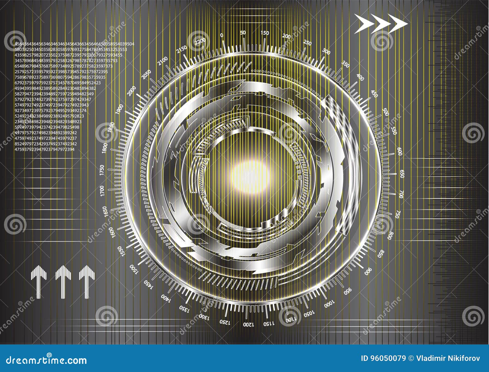 High Tech. Abstract Black and Yellow Background Stock Vector ...