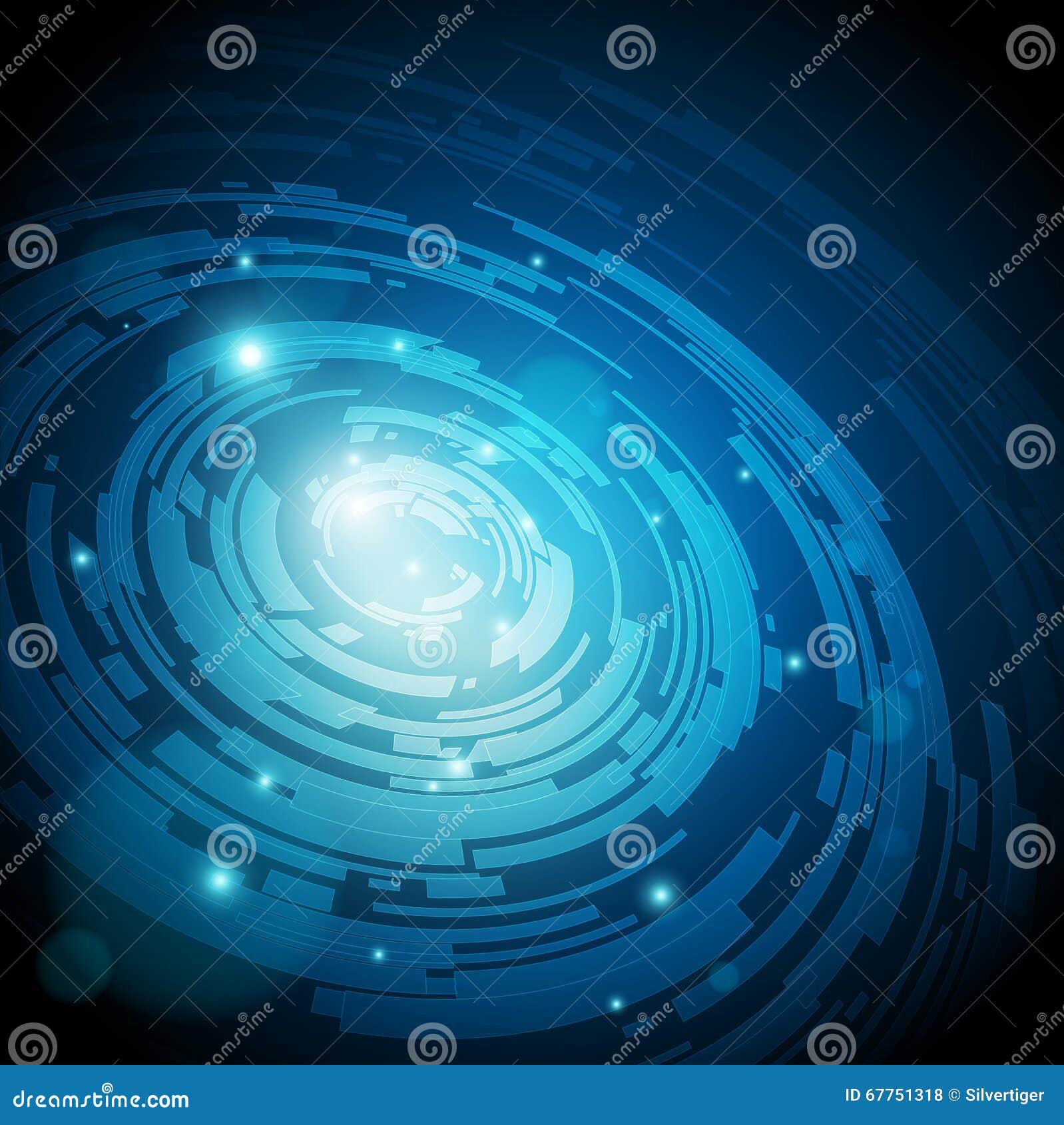 High Tech Abstract Blue Backgrounds - Vector Stock Vector ...