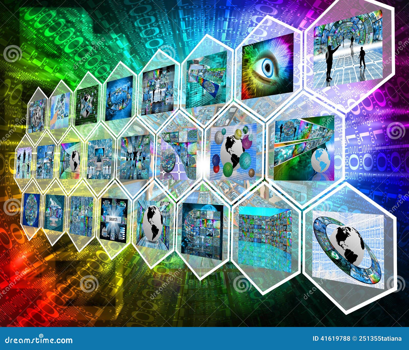 High-tech stock illustration. Illustration of display - 41619788