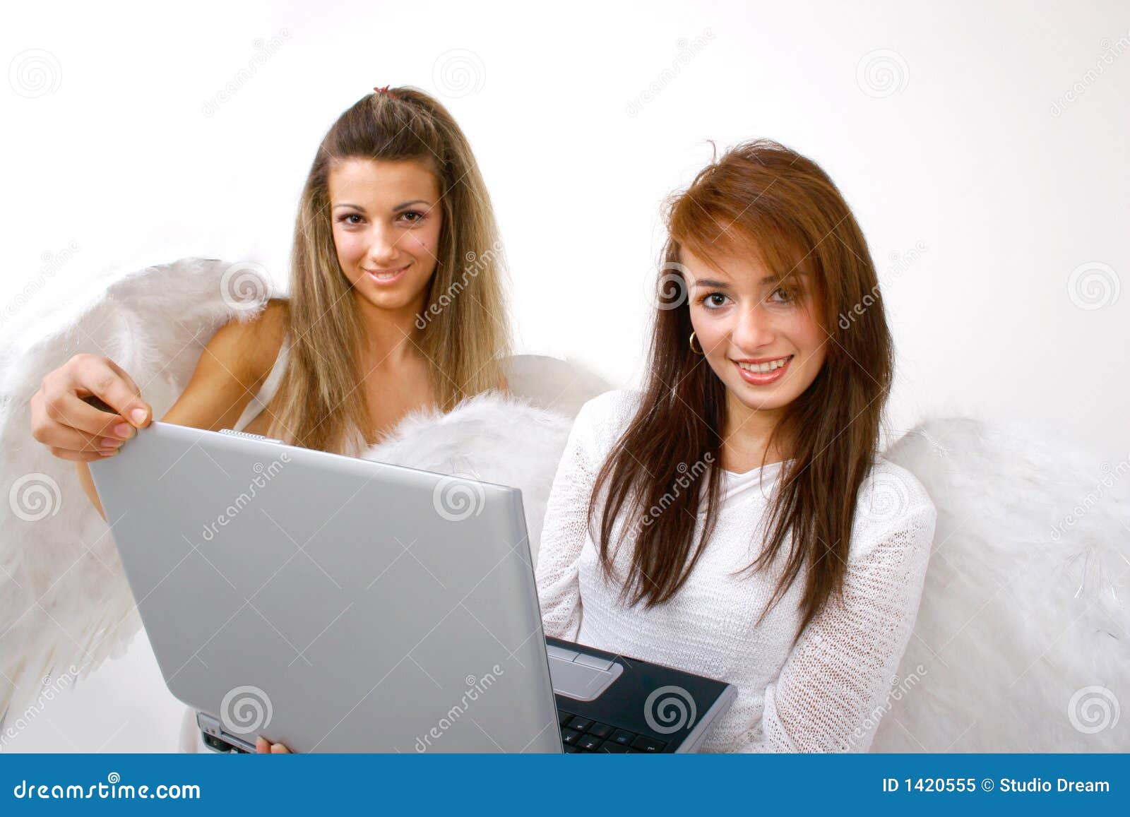 High Tech Angels stock image. Image of heaven, happiness - 1420555